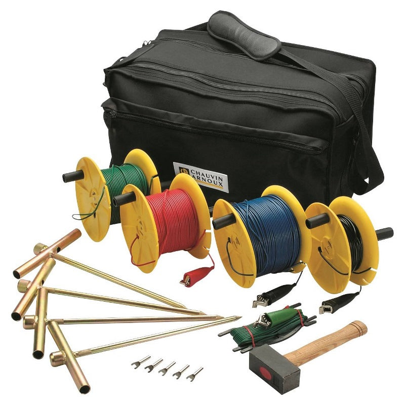 Chauvin Arnoux Earth And Resistivity Kit, 50 Meter | Anaum.sa.com