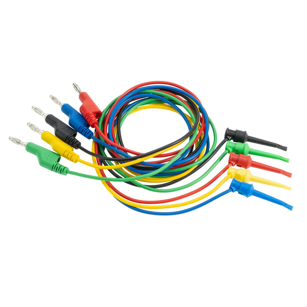 Tekneka TA-195 Banana Plug To Test Hook Test Leads (5 PCS) | Anaum.sa.com