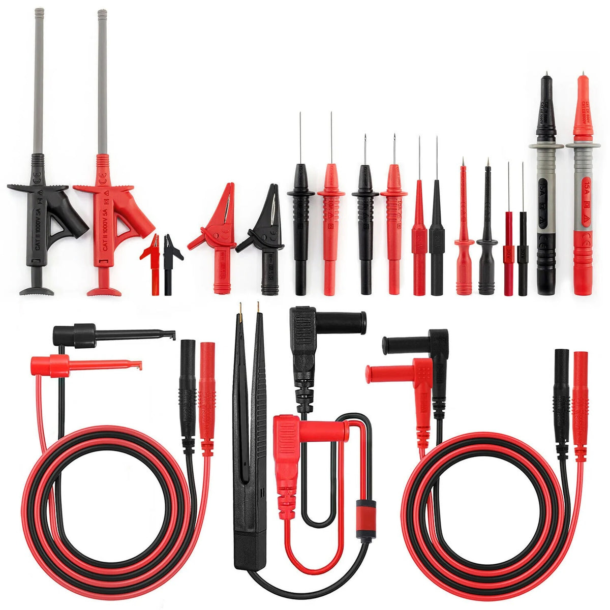 Tekneka TA-260K Multimeter Test Leads Kit (23 PCS) | Anaum.sa.com