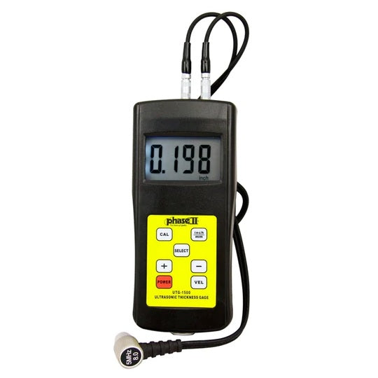 Phase II UTG-1500 Ultrasonic Thickness Gauge, Range 0.1-200mm