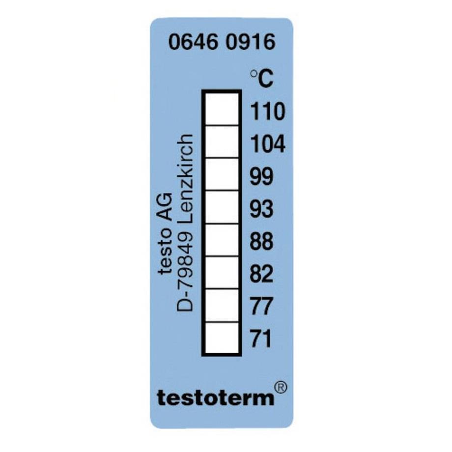 Testoterm : Thermometer Strip (77°C to 110°C) - 10 Strips | Anaum.sa.com